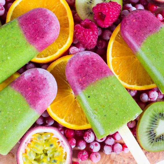 Green Smoothie Popsicles - Vegan Heaven