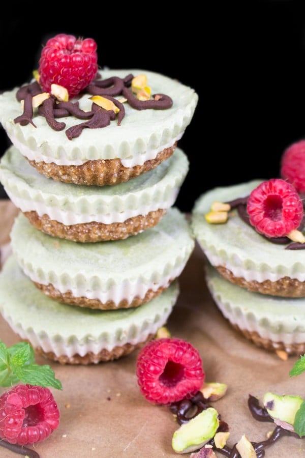 Mini Matcha Cheesecakes - Vegan Heaven