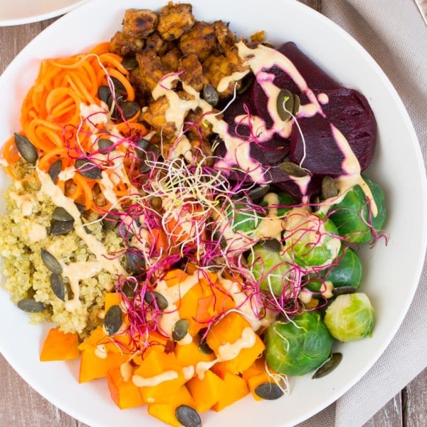 Fall Buddha Bowl with Quinoa - Vegan Heaven