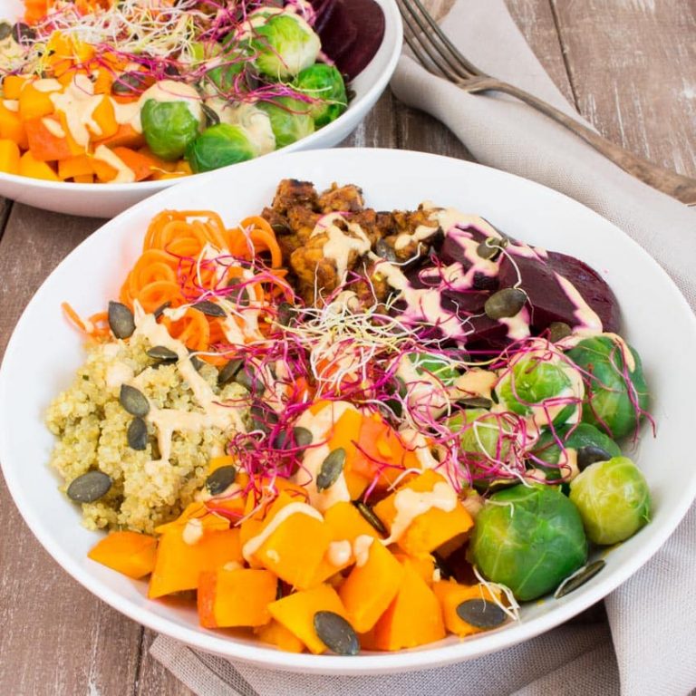 Fall Buddha Bowl with Quinoa - Vegan Heaven