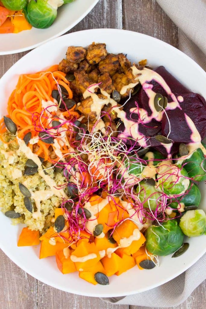 Fall Buddha Bowl with Quinoa - Vegan Heaven