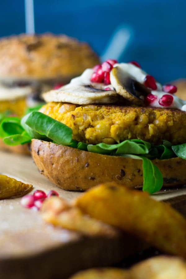Vegan Pumpkin Burger - Vegan Heaven
