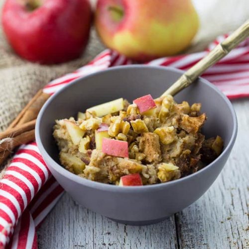 Crock Pot Oatmeal with Apple and Cinnamon - Vegan Heaven