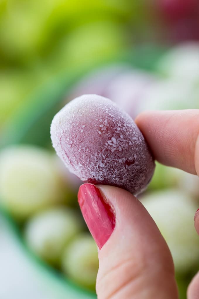 Frozen Grapes - The Best Snack Ever!! - Vegan Heaven