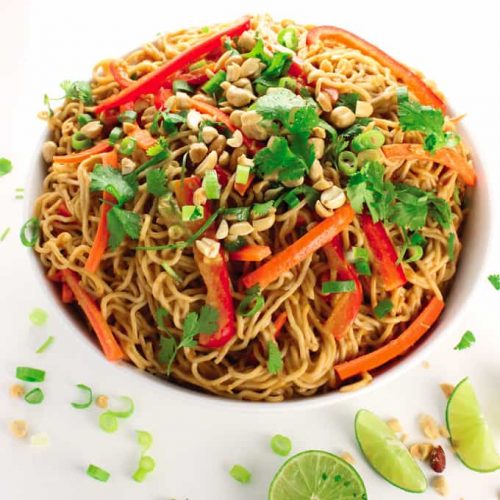 Vegan Peanut Noodles & "Fuss-Free Vegan" Cookbook Review - Vegan Heaven