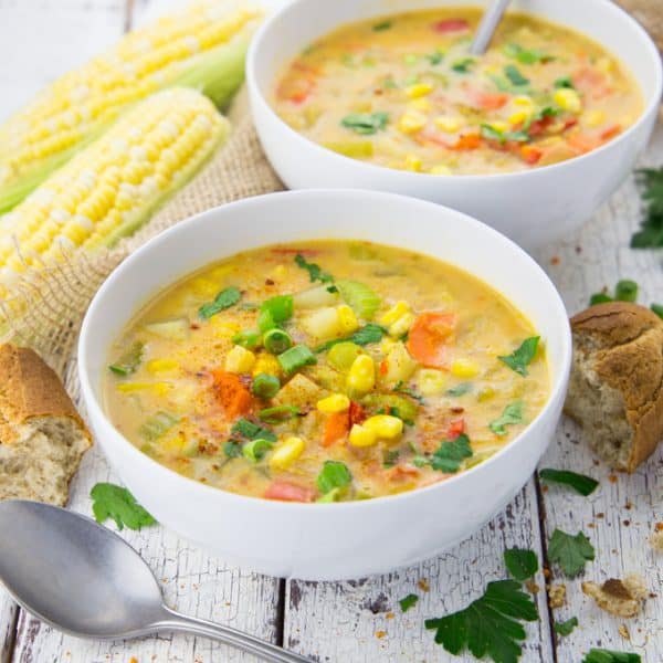 Vegan Corn Chowder with Potatoes - Vegan Heaven