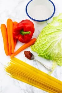 Asian Spaghetti - Vegan Heaven