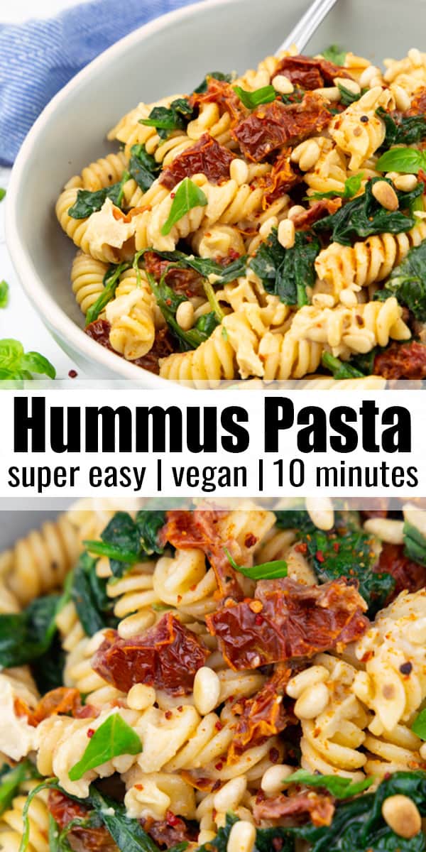 Hummus Pasta - Vegan Heaven