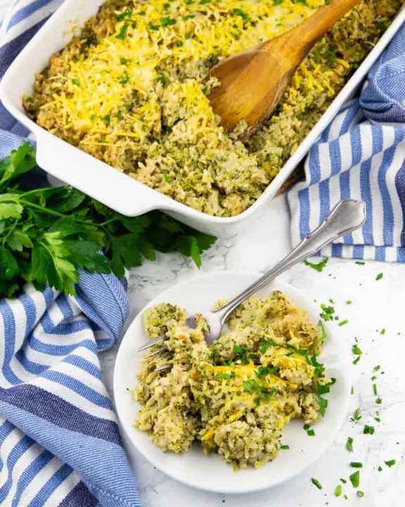 Vegan Broccoli Rice Casserole - Vegan Heaven