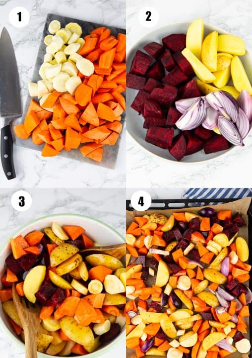 Roasted Root Vegetables - Vegan Heaven
