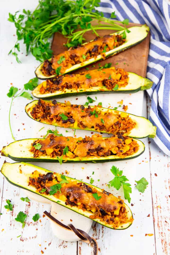 Stuffed Zucchini - Vegan Heaven
