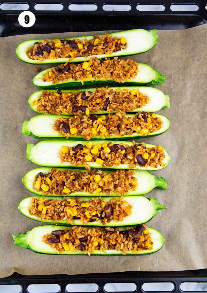 Stuffed Zucchini - Vegan Heaven