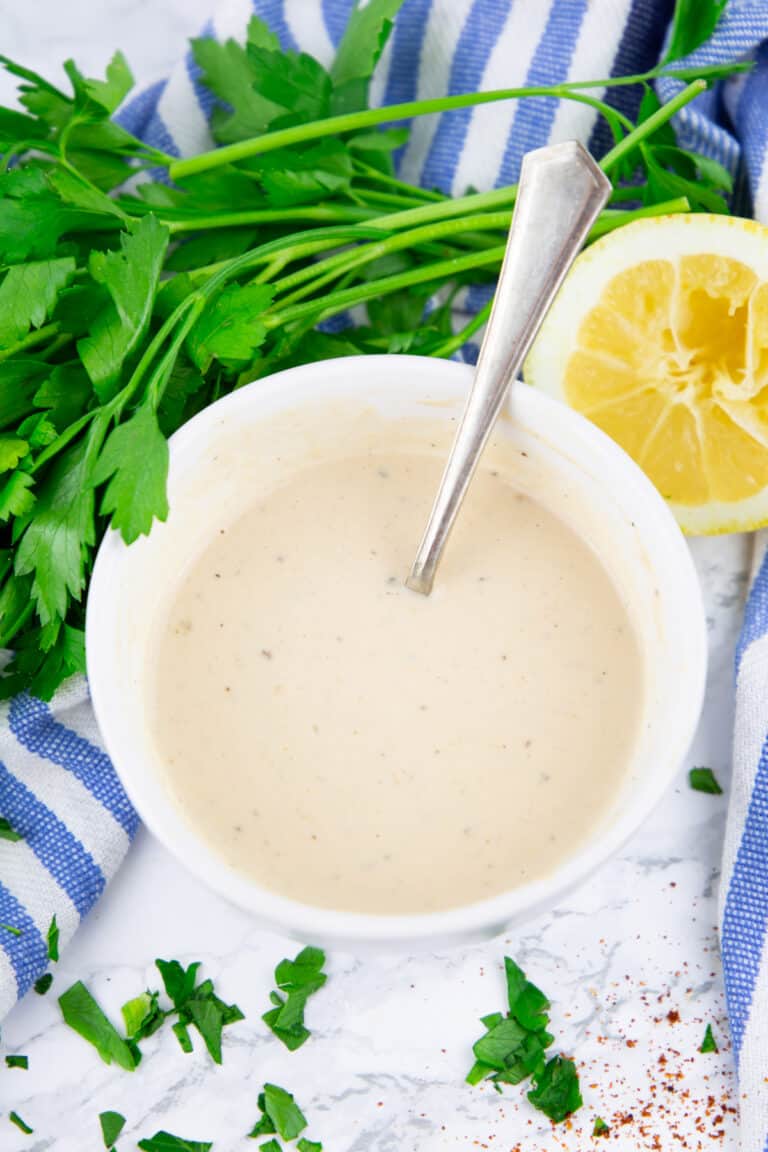 Lemon Tahini Dressing - Vegan Heaven