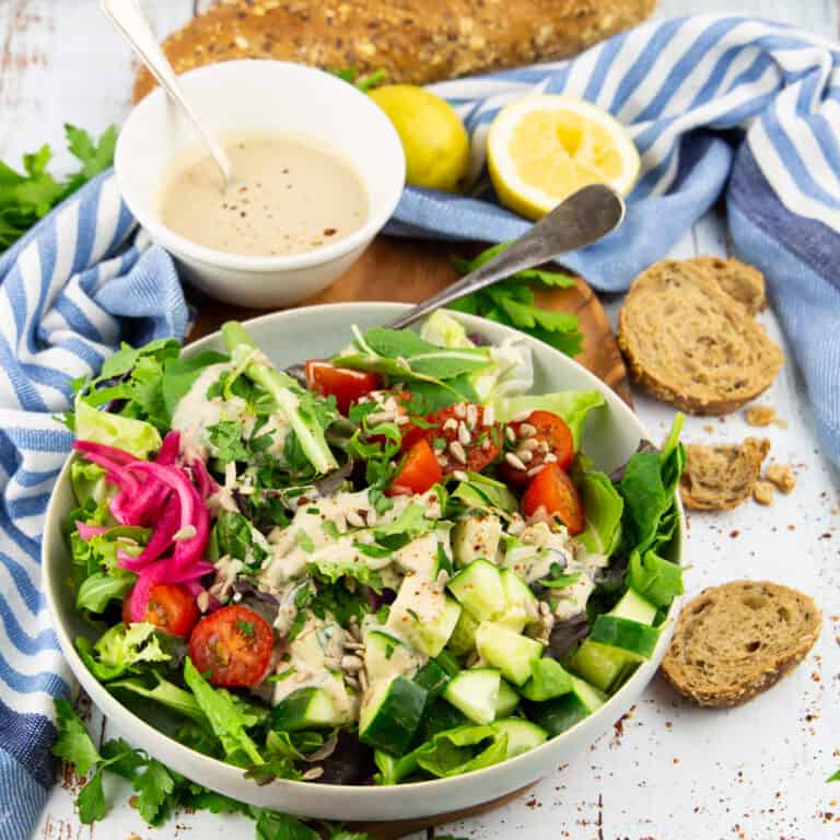 Lemon Tahini Dressing - Vegan Heaven