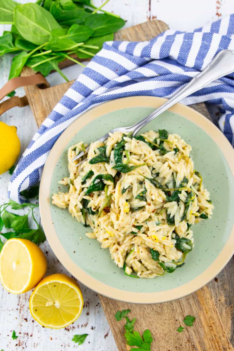 Lemon Orzo - Vegan Heaven