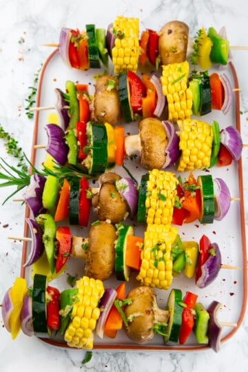 Vegetable Kabobs - Vegan Heaven