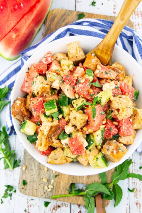 Watermelon Cucumber Salad - Vegan Heaven