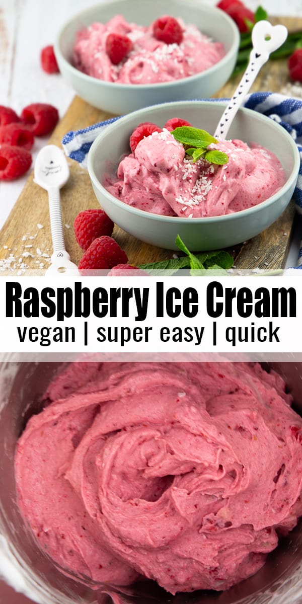 Raspberry Ice Cream - Vegan Heaven
