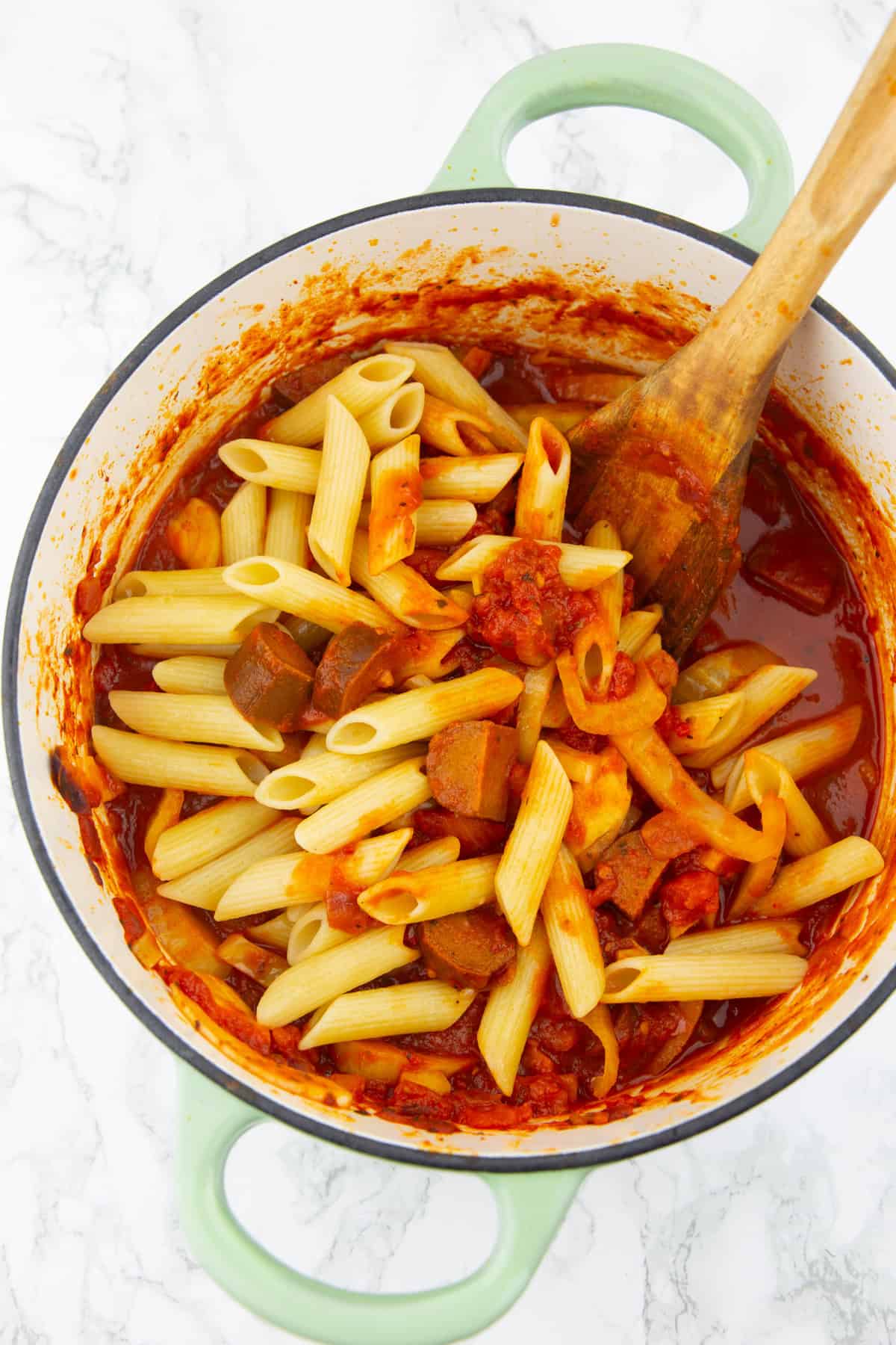 Sausage Fennel Pasta - Vegan Heaven