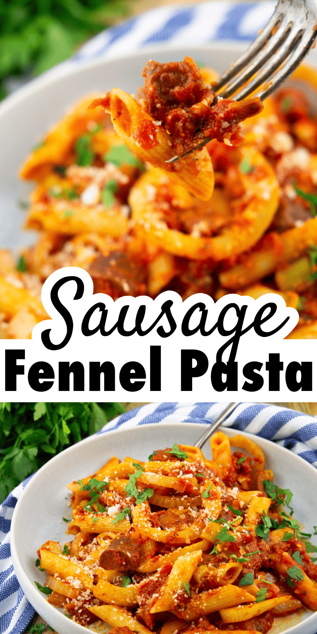 Sausage Fennel Pasta - Vegan Heaven